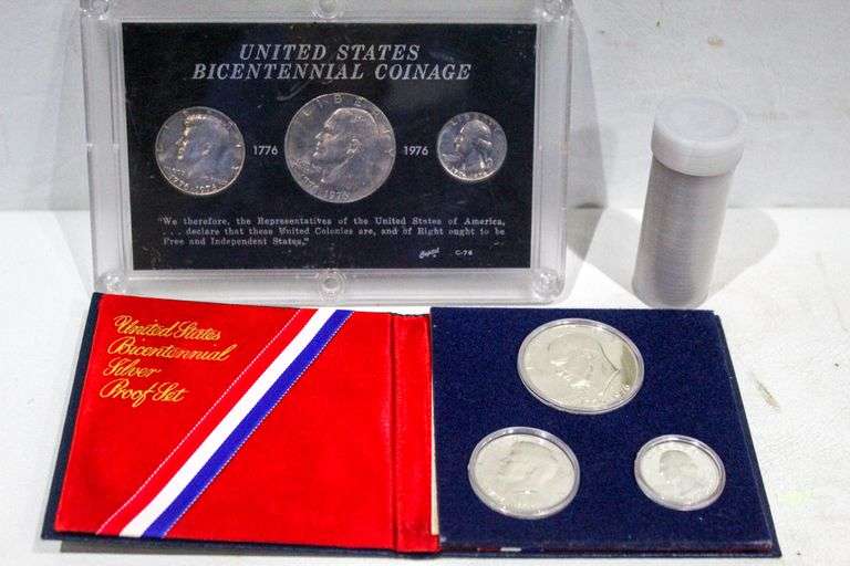 US Silver Proof set 1976 , Roll Unc 1976 quarters , Bicentennial ...