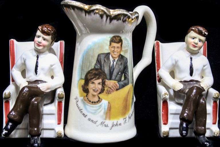 Vintage Jackie and President Kennedy JFK Souvenir Mini Pitcher c. 1961 ...