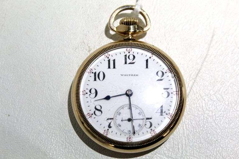 Waltham Railroad Pocket Watch ( Keystone case ) , Has sweep second dial ...