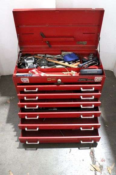 MAC Tools Toolbox with variety of tools - 14 x 26 x 19 - Bunting Online ...