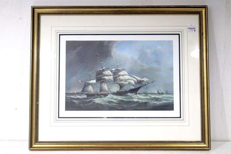 Robert Bock - signed in the margin dated 82 - Numbered 180/750 limited edition - The Staghound ...