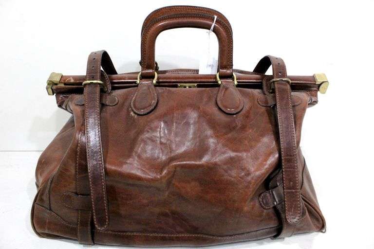 Raldo Raffa leather satchel, made in Italy, 14"x21". - Bunting Online ...