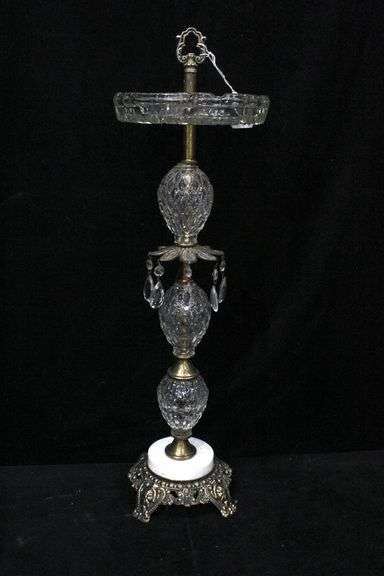 1940s Vintage Hollywood Regency Oberglas Australia standing Crystal ...