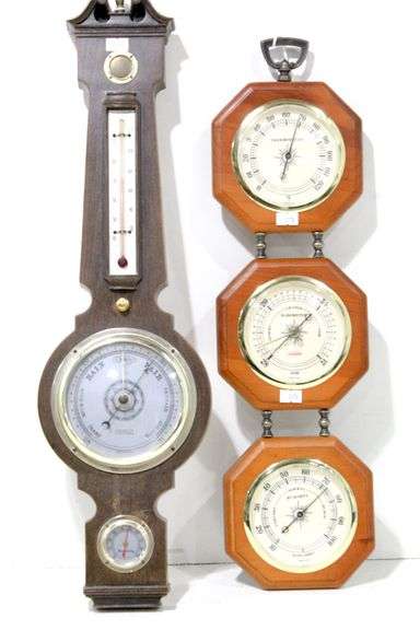 Sunbeam three gauges weather station - and - Springfield barometer ...