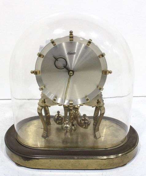 Kieninger & Obergfell Kundo 400-Day clock with glass dome – Made in West-Germany - c. 1958 ...