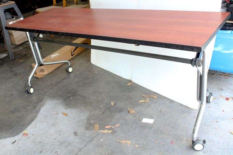 Nesting Training Table on Casters by Krueger International 23.93 x 79. ...