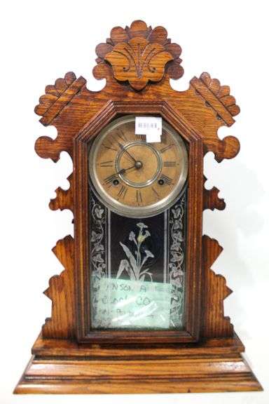 Ansonia Clock Co. Oak Pendulum Clock - 15 x 5 x 22 - Description ...