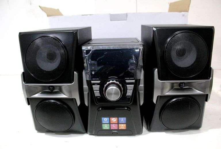 iLive IHB624B Bluetooth CD and Radio Home Music System with Color ...