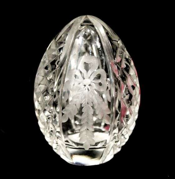 Faberge Crystal Egg Clear Etched - Signed and numbered work - Bunting ...