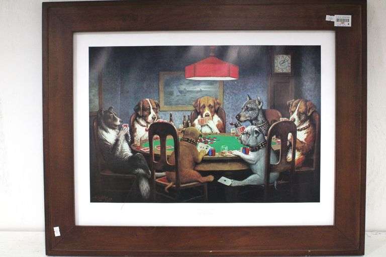 "A Friend in Need by C. M. Coolidge" - Eliteart-Dogs Playing Poker by ...