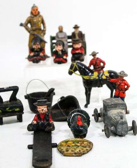 Vintage Cast Iron Figures Collection. Includes: Cast Iron Elderly ...