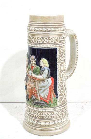 Ceramarte ceramic beer stein, made in Brazil - Bunting Online Auctions
