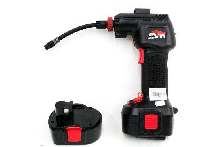Air Hawk Pro automatic cordless tire inflator. - Bunting Online Auctions