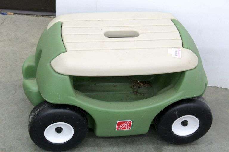 The Step2 Garden Hopper is a mobile work seat and storage area that ...