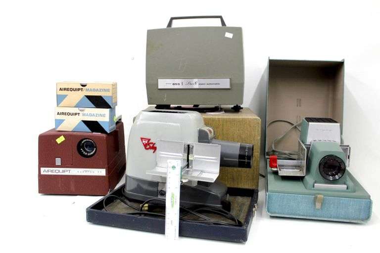 Slide Projector Collection, includes vintage Argus -and- Wards Duo 8 ...