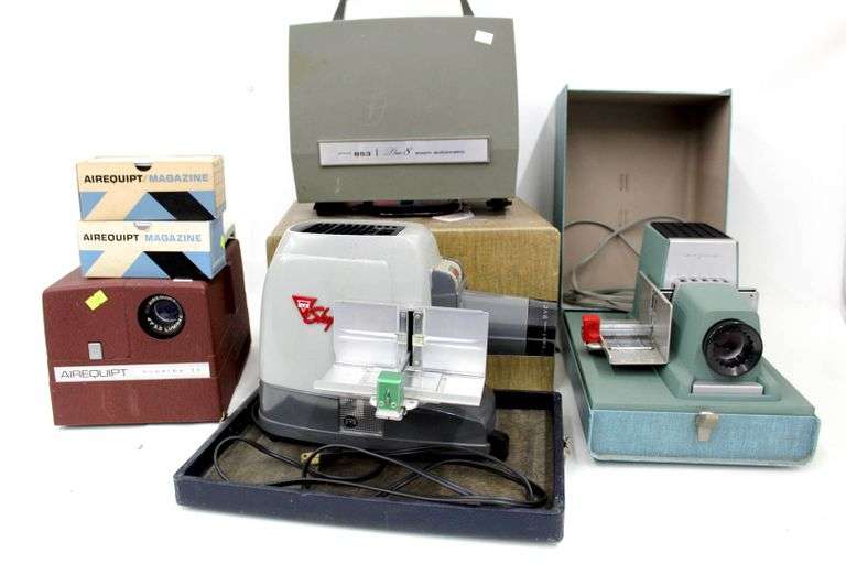 Slide Projector Collection, includes vintage Argus -and- Wards Duo 8 ...