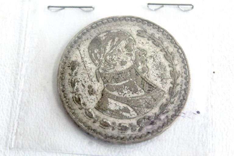 Old Mexican Silver Dollar Minted from Silver. Jose Morelos, a priest ...