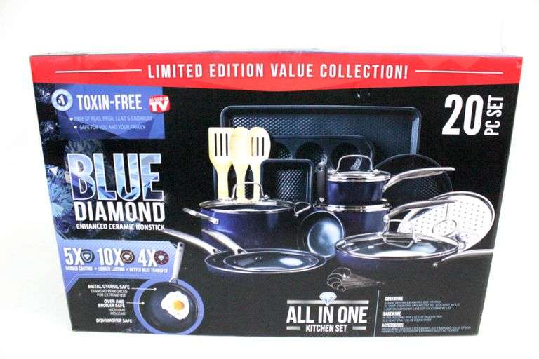 Blue Diamond "As Seen on TV" Blue Diamond Enhanced Ceramic Nonstick ...