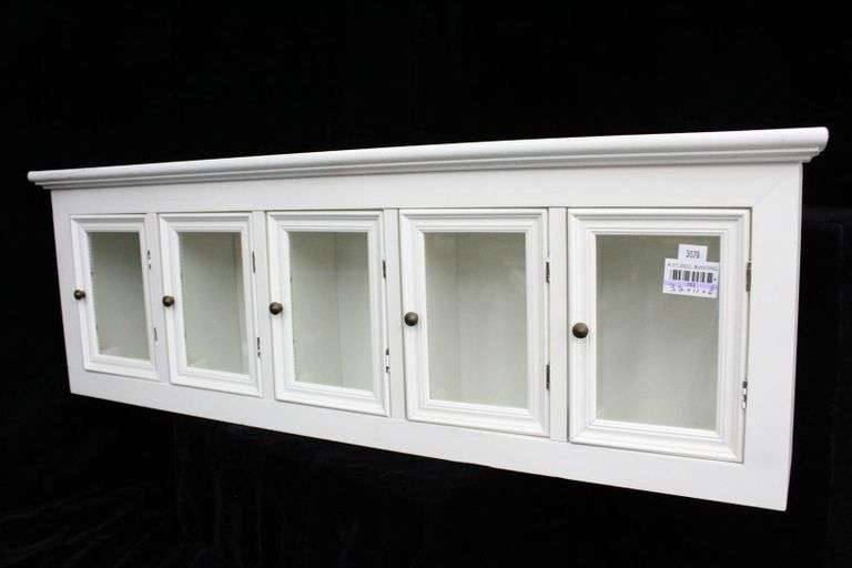 Exposures, Italy. cottage style shelving unit with glass doors, made in ...