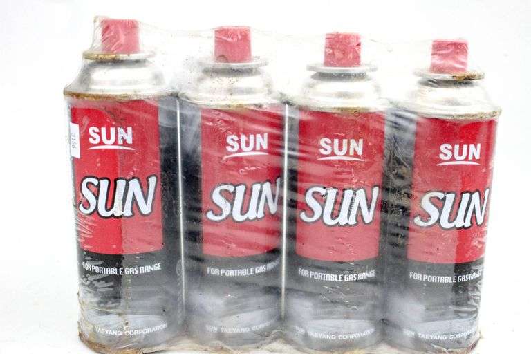 Sun Butane Gas Cartridge - For Portable Gas Range - four pack - Bunting ...