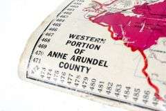 Hearne Brothers Official Polyconic Projection Map of Anne Arundel ...