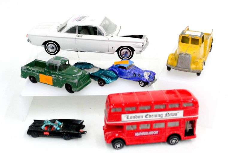Toy Car Collection, includes vintage Tootsie Toy trucks -and- Franklin ...