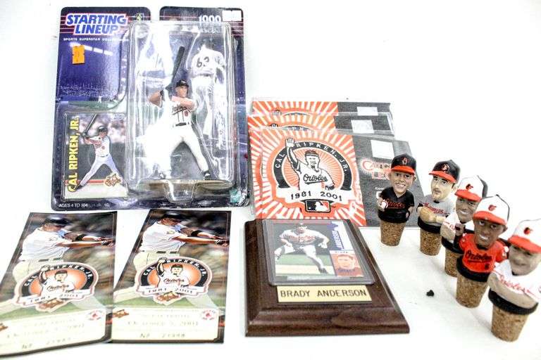 Orioles Baseball Collectibles. Items include Brady Anderson Framed ...