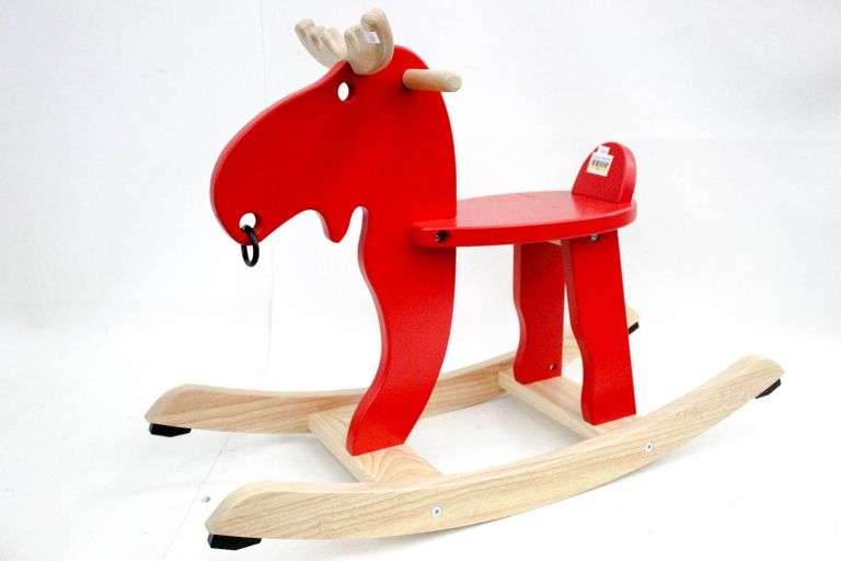 Ikea Children's Rocking Moose, 28"x20". - Bunting Online Auctions