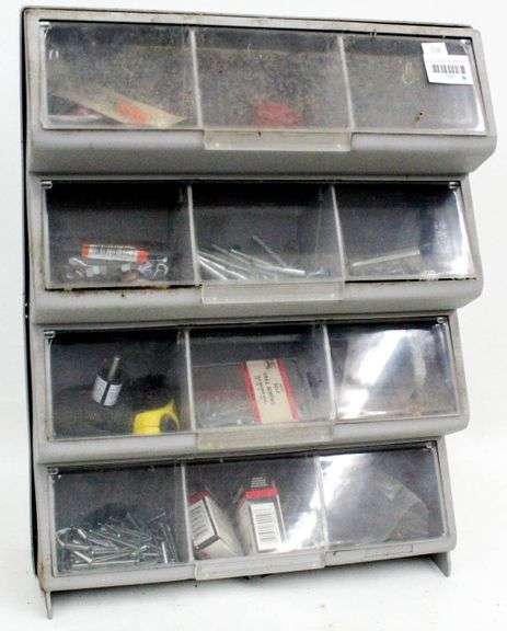 Cubby style small parts and tool organizer - Bunting Online Auctions