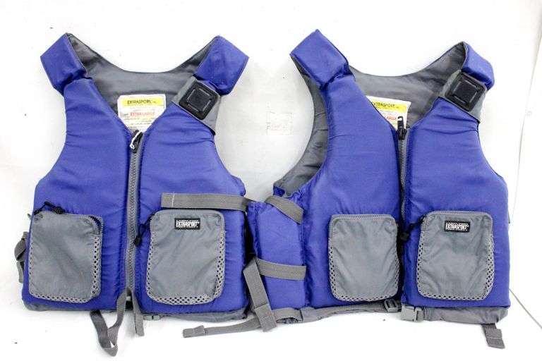 Extrasport Life Jackets - two items - Size Extra Large - Bunting Online ...