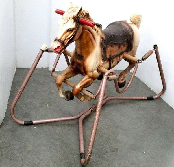 Vintage "The Wonder Boy" (partial label intact) Wonder Horse Deluxe ...