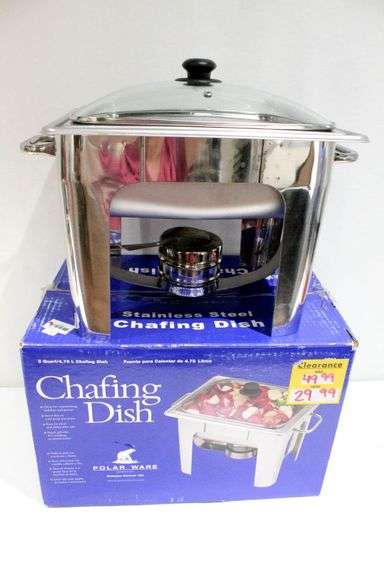 Stainless Steel Chafing Dish by Polar Ware - Bunting Online Auctions