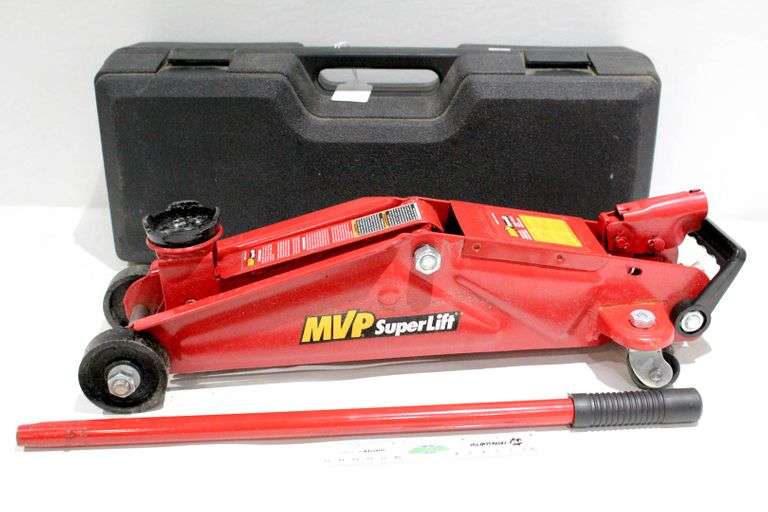 MVP Super Lift 4000 LBS Hydraulic Floor Jack with case - Bunting Online Auctions