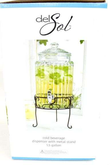 Del Sol Cold Beverage Dispenser - 1.5 Gallons in original box - Bunting ...