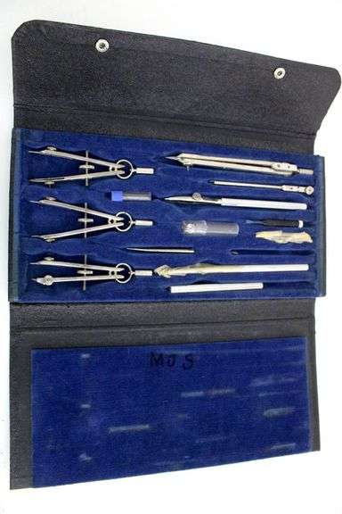 Vintage Lutz Drafting Instrument Set. - Bunting Online Auctions