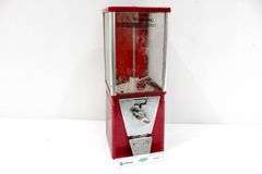 Vintage Oak Gumball Machine - Bunting Online Auctions