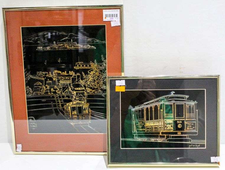 Echoe Etchings International - Hand rubbed brass etching - Cable Cars ...