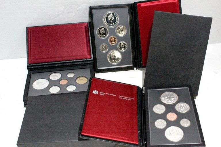 Royal Canadian Mint - Proof Sets - three sets - Bunting Online Auctions