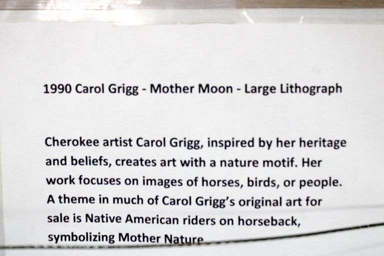 Carol Grigg - signed work - Mother Moon c. 1990 - Lithograph - 42 x 31 ...