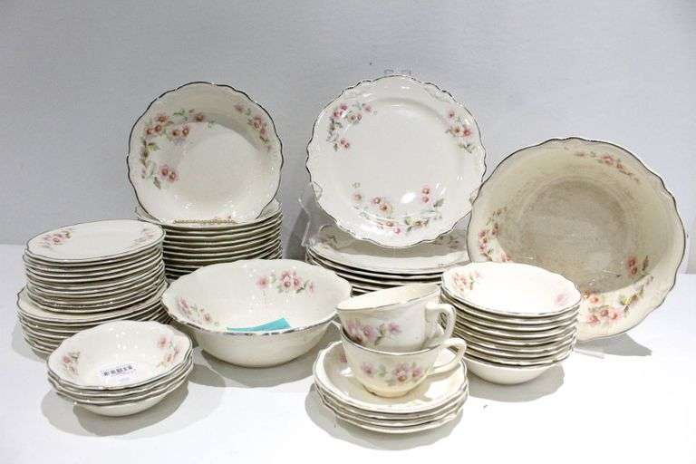 Homer Laughlin Virginia Rose Pattern tableware - plates, bowls, cups ...