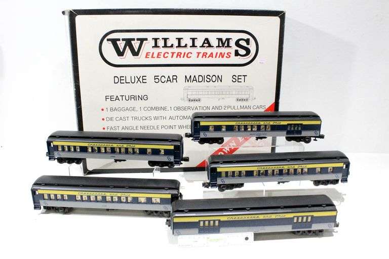 Williams Electric Trains Chesapeake & Ohio , Madison deluxe 5 car ...