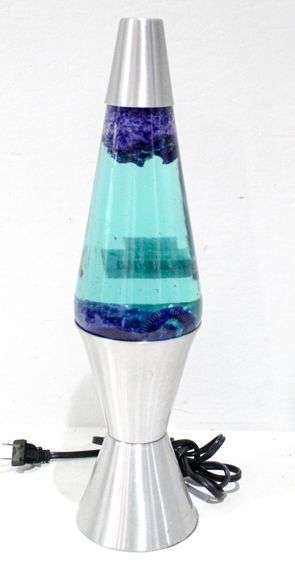 Original Lava Lamp with Lava Lamp Cap - Coastal shades of blue and ...