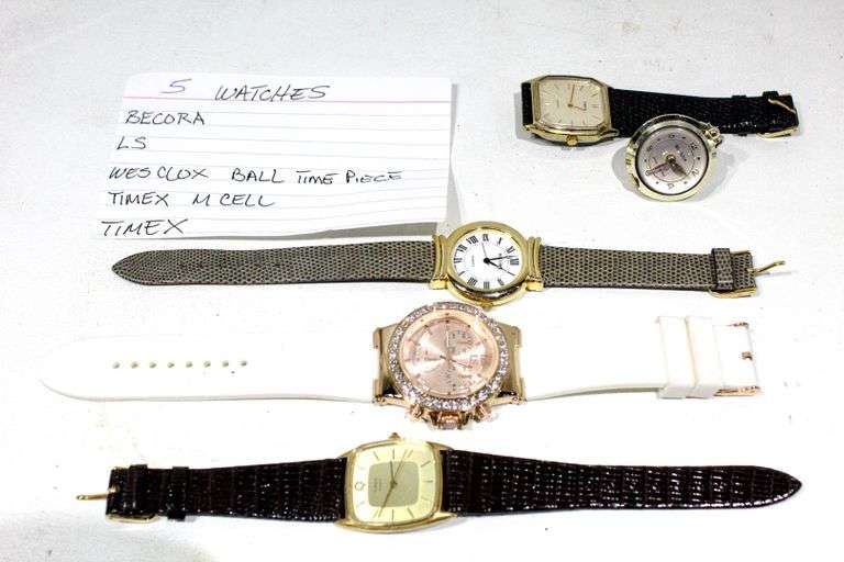 Collection of wristwatches - Becora, LS, Wesclox, Timex and more ...