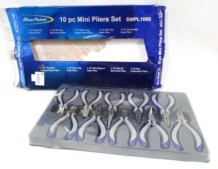 blue point 10 piece mini pliers set Model bmpl1000 never used in the ...