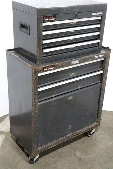Craftsman Home Tool Storage Stacking Tool Chests - Two Stacked Units ...