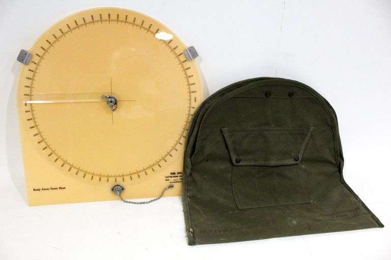 Us Army Plotting Board And Carrying Case Radar Data Pt 176tps Bunting Online Auctions 