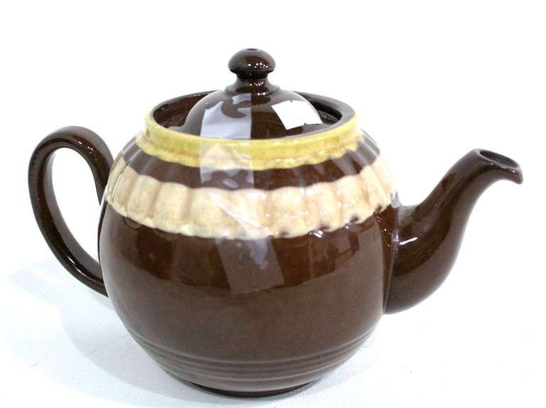 Vintage Brown Glazed 1920s-1930s English Redware Art Pottery Teapot ...