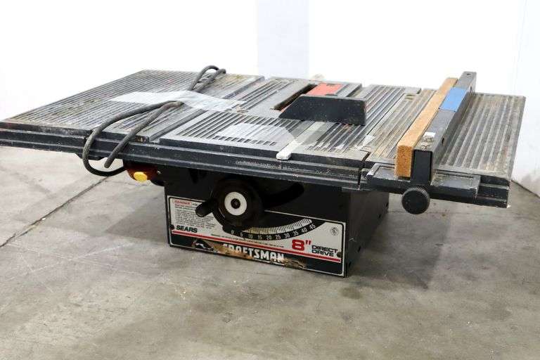 Sears Craftsman Direct Drive 8" Table Saw Model 113.221610 - Bunting ...