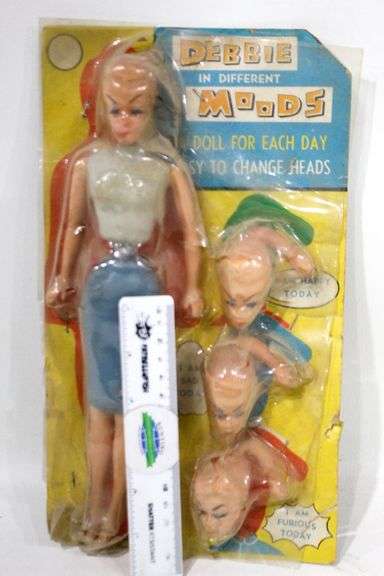 1960s Barbie Clone (Barbie knock-off) called Debbie In Different Moods ...