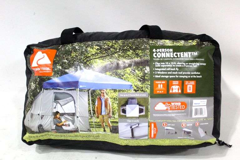Ozark Trail 4-Person Connectent - 10' x 10' Slant Leg or Straight Leg ...